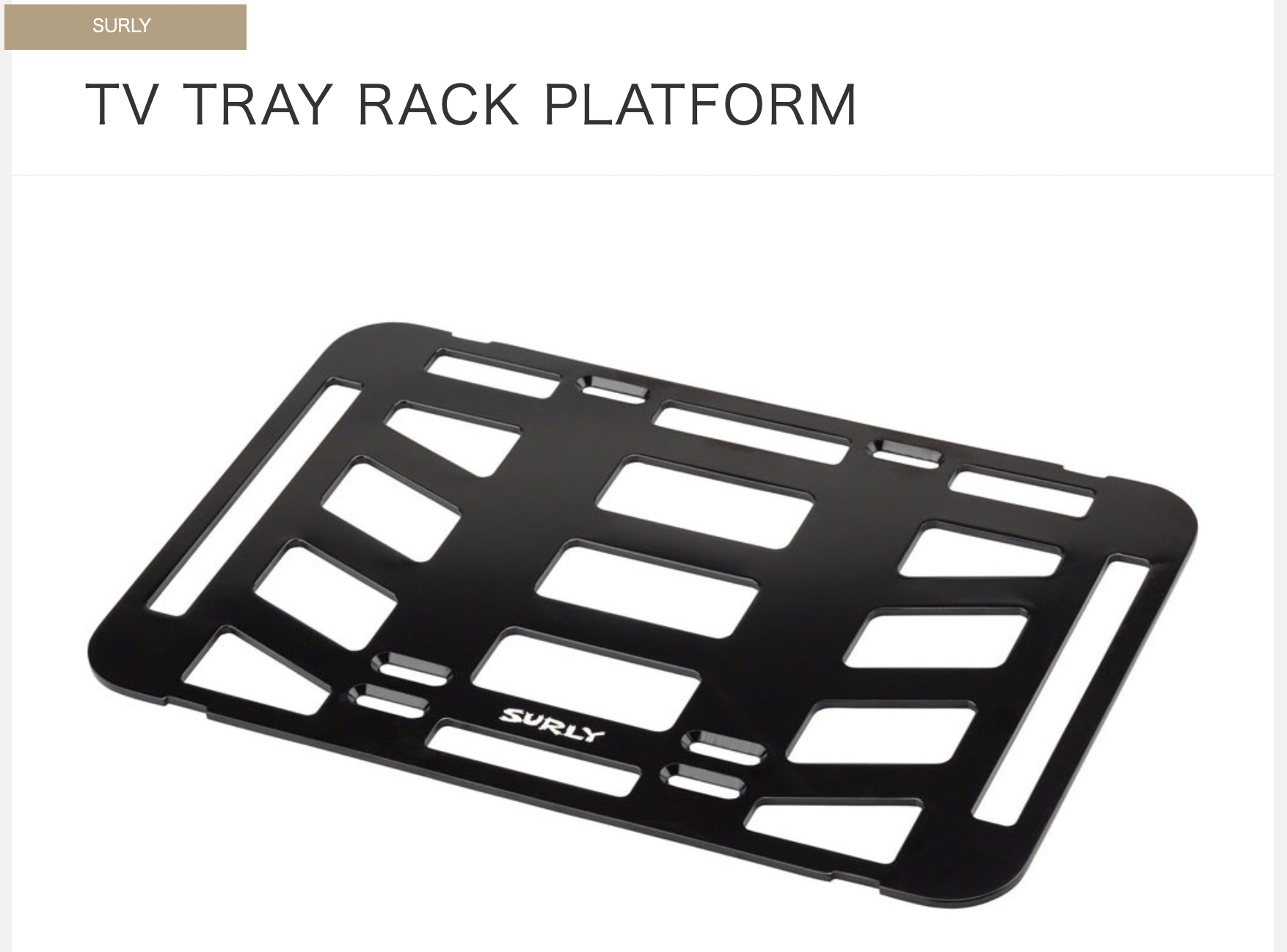 サーリー TV TRAY RACK PLATFORM | 自転車館コバヤシ